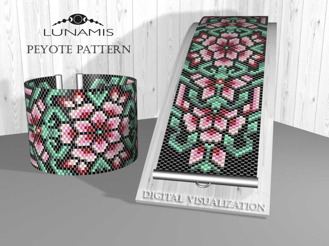 Peyote Bracelet Pattern Odd Count Peyote Pattern Stitch - Etsy
