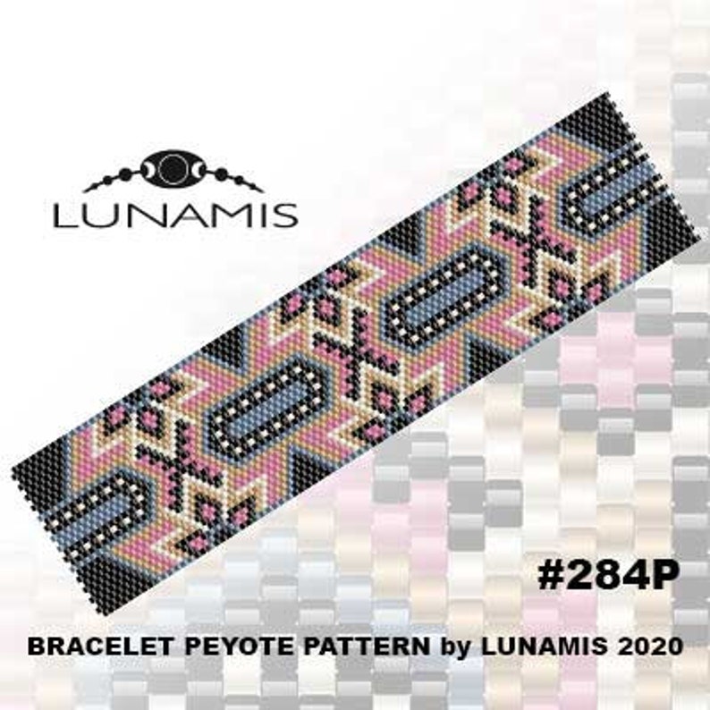 Peyote bracelet pattern odd count peyote pattern stitch | Etsy