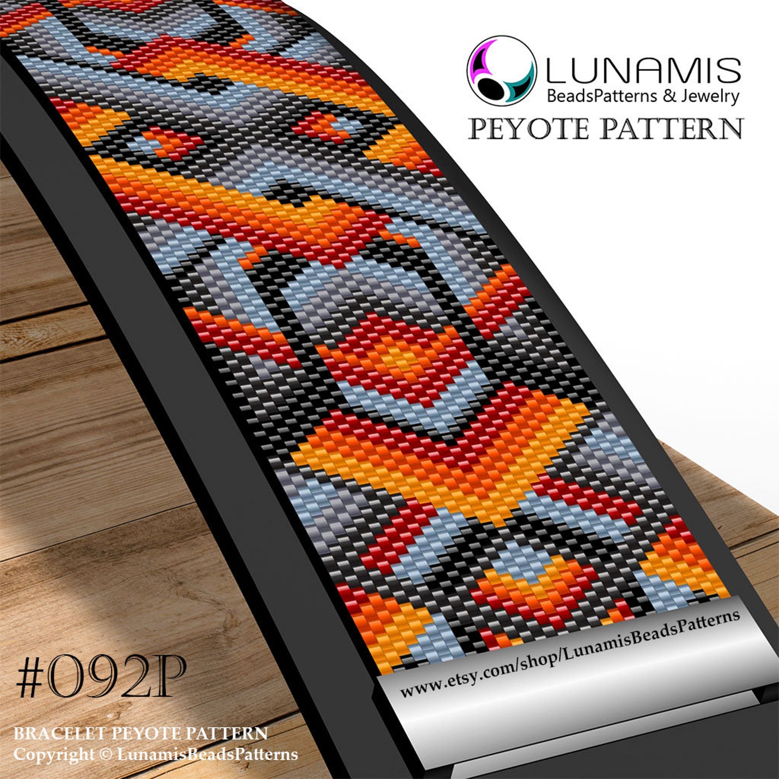 Peyote Bracelet Pattern Odd Count Peyote Pattern Stitch - Etsy