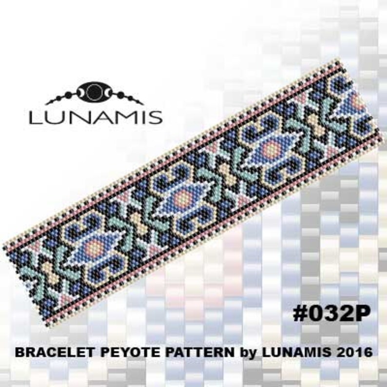 Peyote Bracelet Pattern, Odd Count, Peyote Pattern, Stitch Pattern, Pdf ...