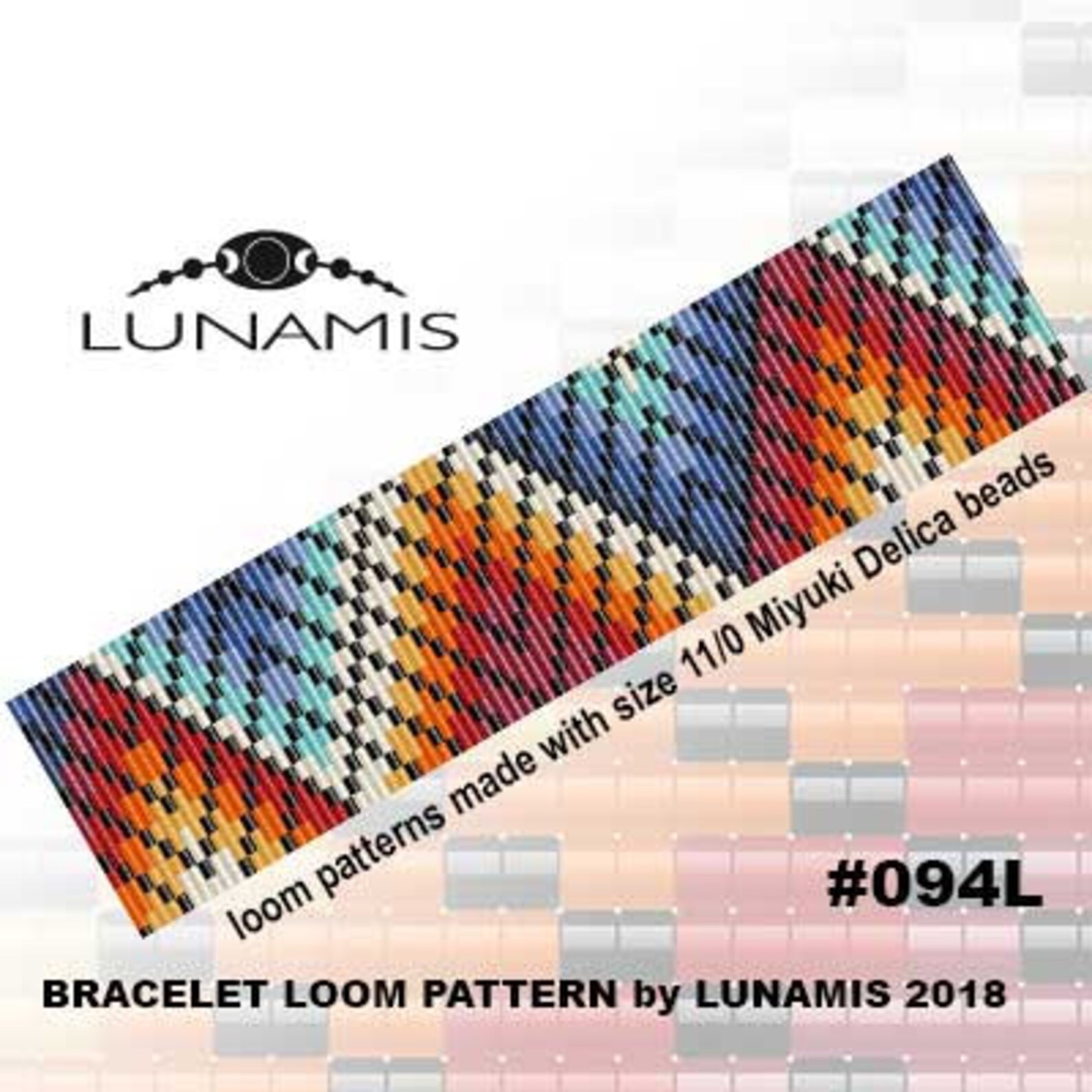 Loom Bracelet Pattern Loom Pattern Square Stitch Pattern - Etsy