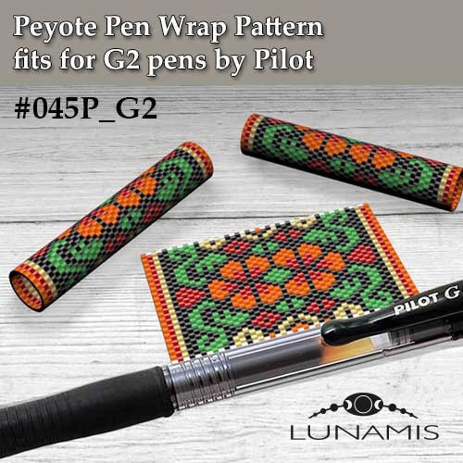 Peyote Pen Cover Patterns Pattern for G2 Pen by Pilot Pen - Etsy Canada