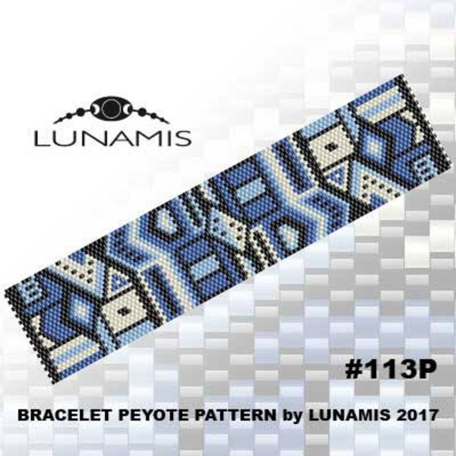 Peyote Bracelet Pattern, Even Count, Peyote Pattern, Stitch Pattern ...