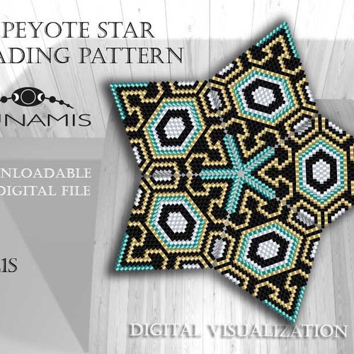 Pattern for 3d Star Peyote Pdf Patterns Beading Peyote - Etsy