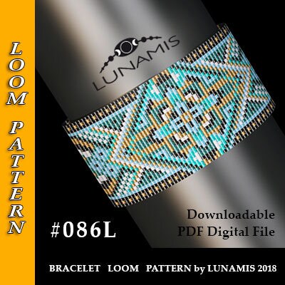 Loom bracelet pattern loom pattern loom stitch square | Etsy