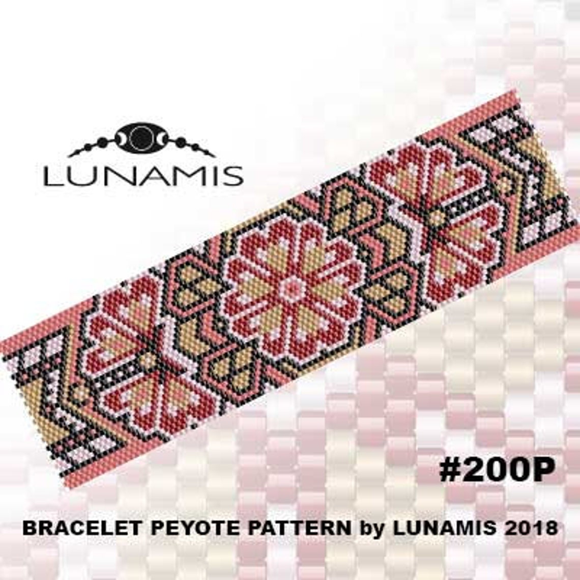 Peyote Bracelet Pattern Odd Count Peyote Pattern Stitch - Etsy
