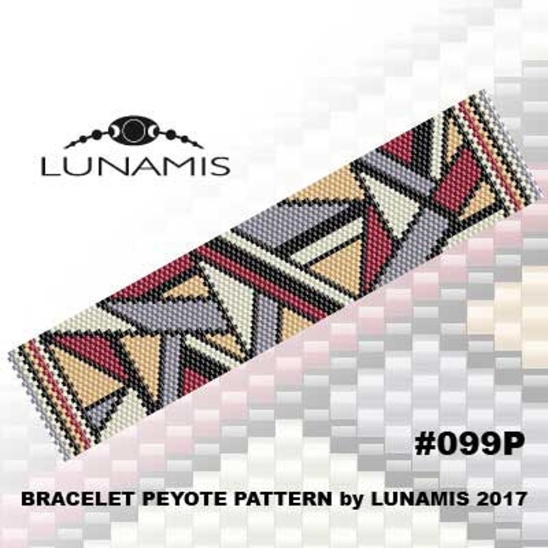 Peyote Bracelet Pattern Even Count Peyote Pattern Stitch - Etsy
