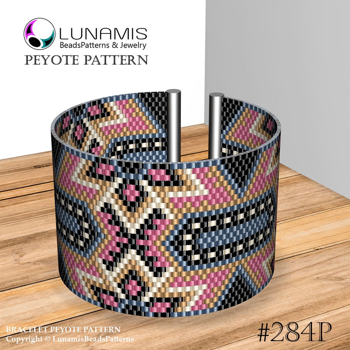 Peyote Bracelet Pattern Odd Count Peyote Pattern Stitch - Etsy