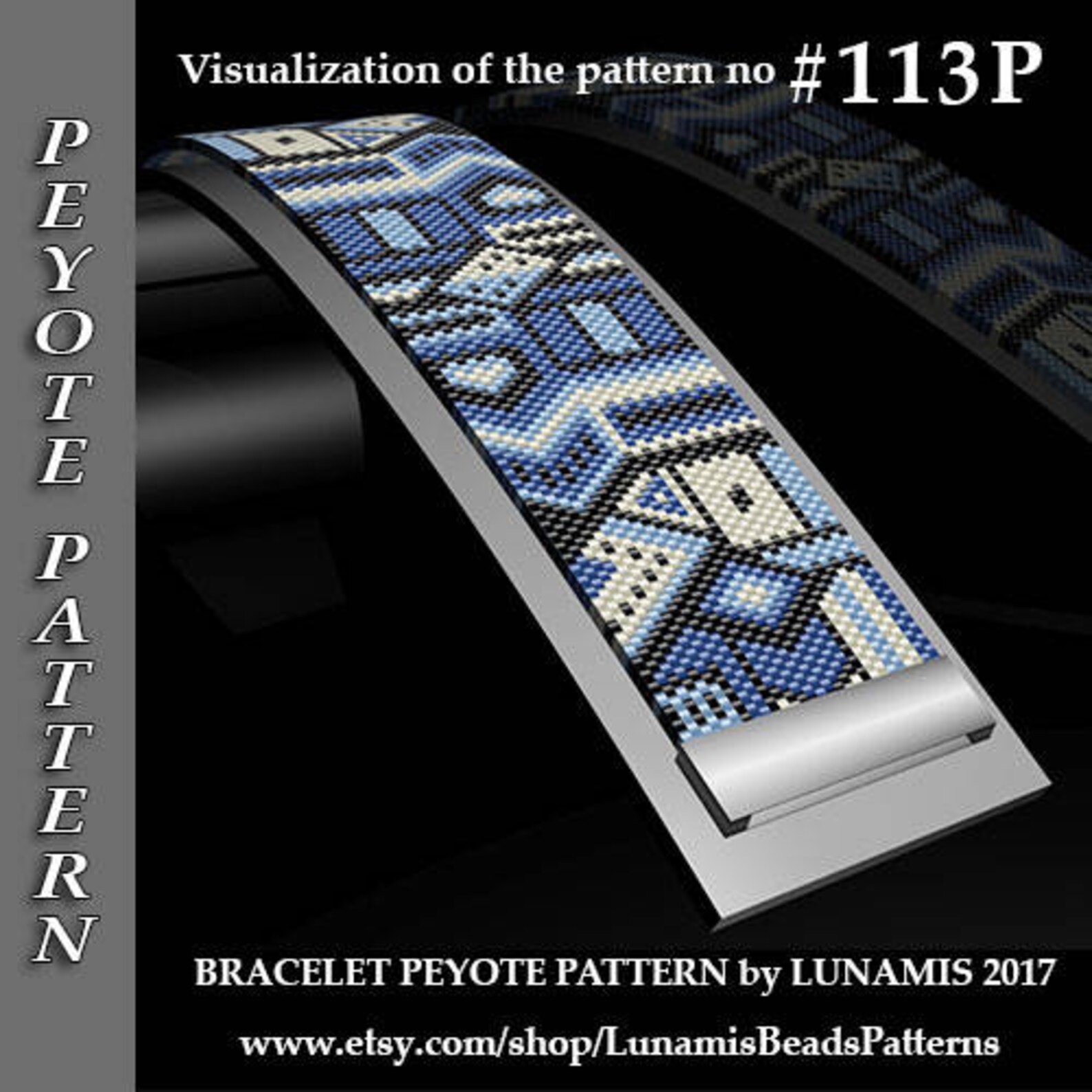 Peyote Bracelet Pattern Even Count Peyote Pattern Stitch - Etsy