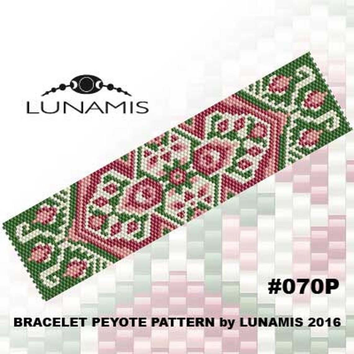 Peyote Bracelet Pattern Odd Count Peyote Pattern Stitch | Etsy