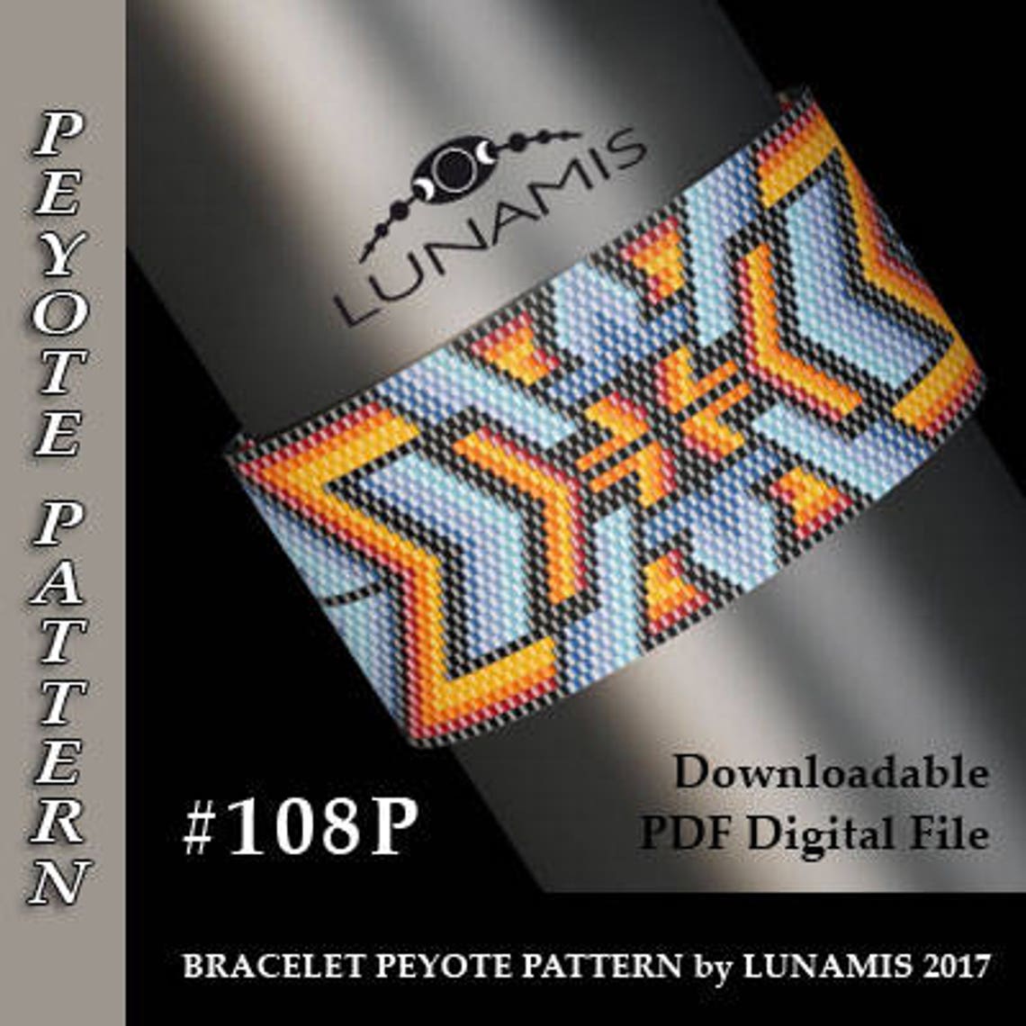 Peyote Bracelet Pattern Odd Count Peyote Pattern Stitch - Etsy
