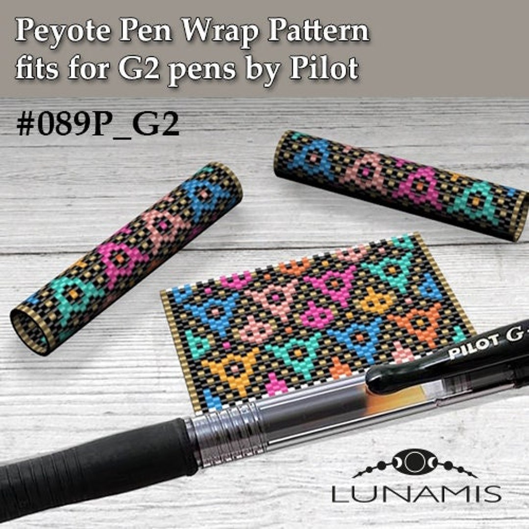 Peyote Pen Cover Patterns Pattern for G2 Pen by Pilot Pen - Etsy