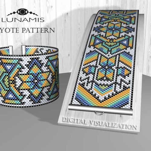 Peyote Bracelet Beading Pattern - Etsy