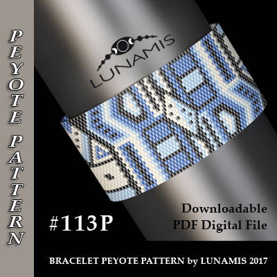 Peyote Bracelet Pattern Even Count Peyote Pattern Stitch | Etsy