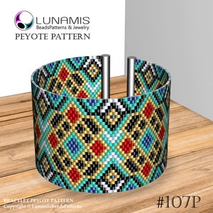 Peyote Bracelet Pattern Odd Count Peyote Pattern Stitch - Etsy