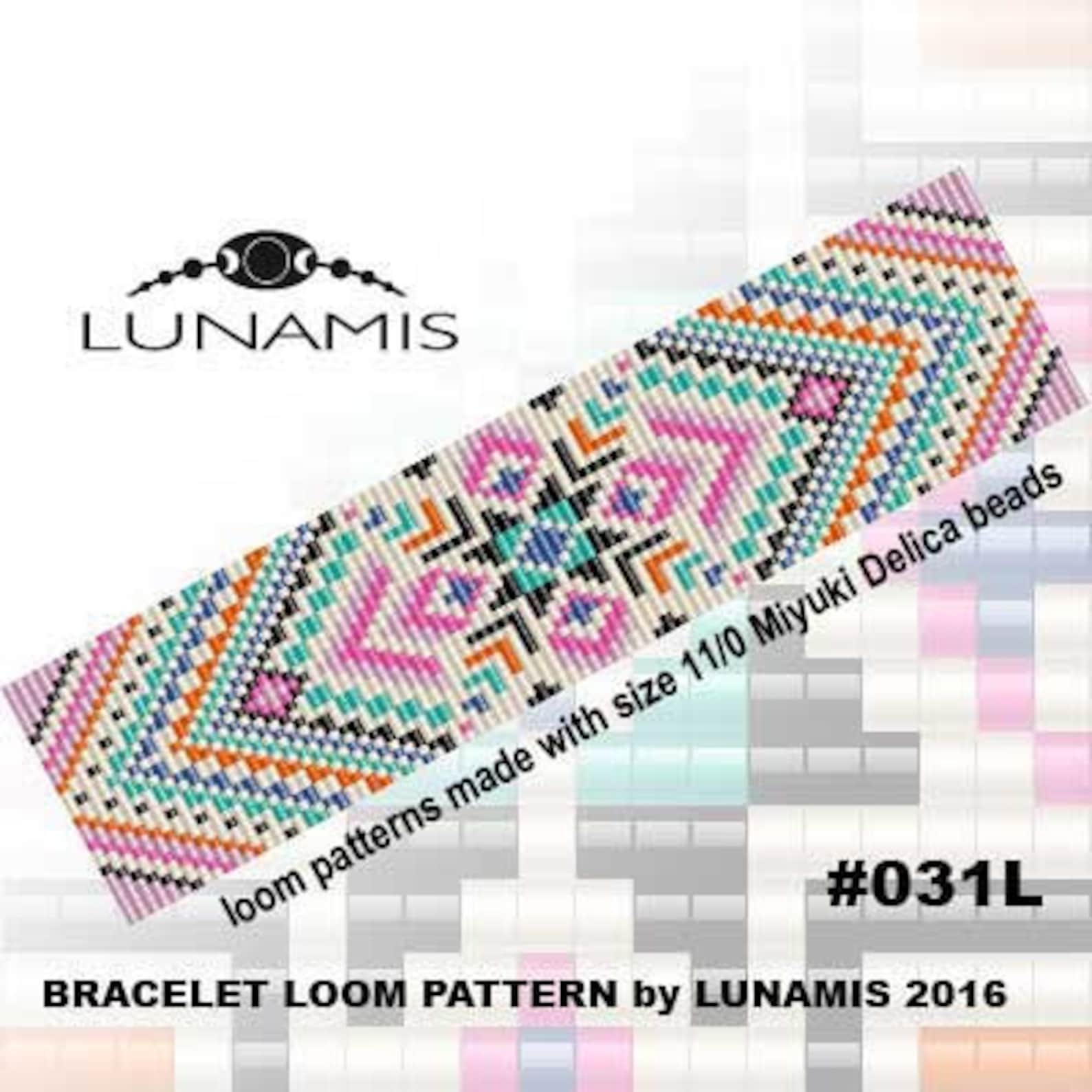Loom Bracelet Pattern Loom Pattern Square Stitch Pattern - Etsy