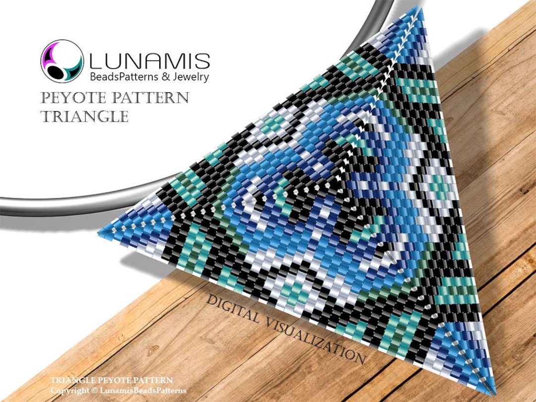 Peyote Pattern for Triangle Pendant Bead Pattern - Etsy