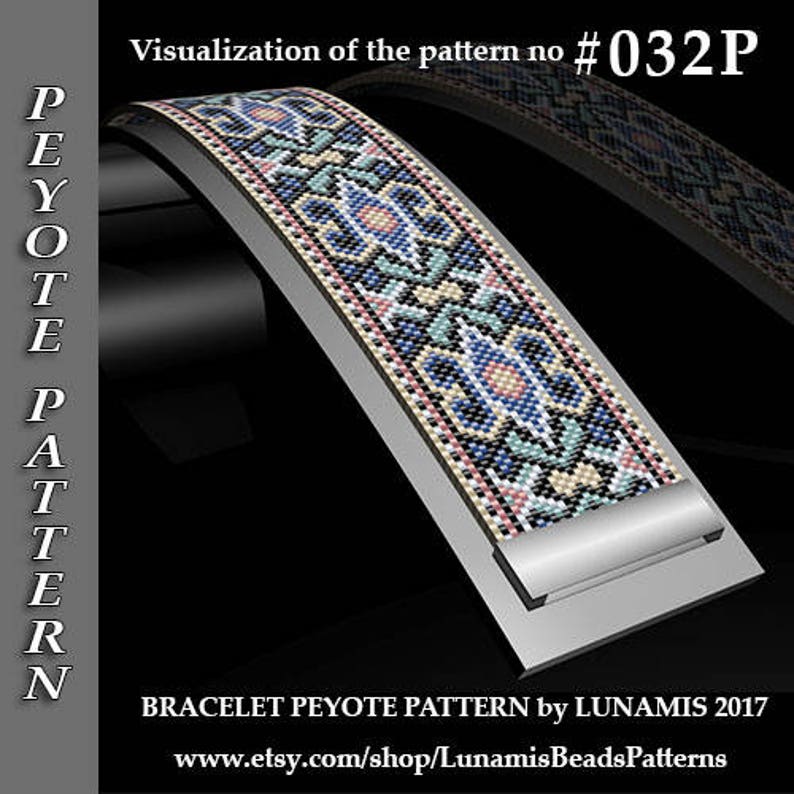 Peyote Bracelet Pattern Odd Count Peyote Pattern Stitch | Etsy