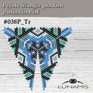 Peyote Pattern for Triangle Pendant Bead Pattern - Etsy