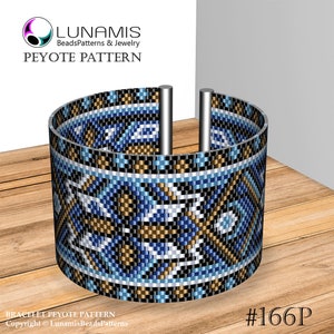 Peyote Bracelet Pattern, Bead Pattern, Beading, Peyote Stitch, Jewelry ...