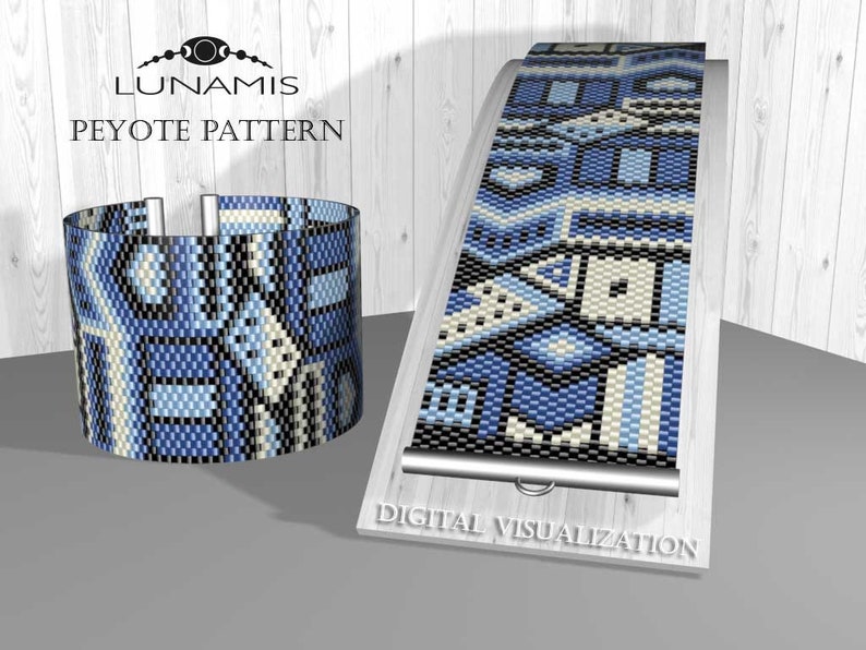 Peyote Bracelet Pattern Even Count Peyote Pattern Stitch - Etsy