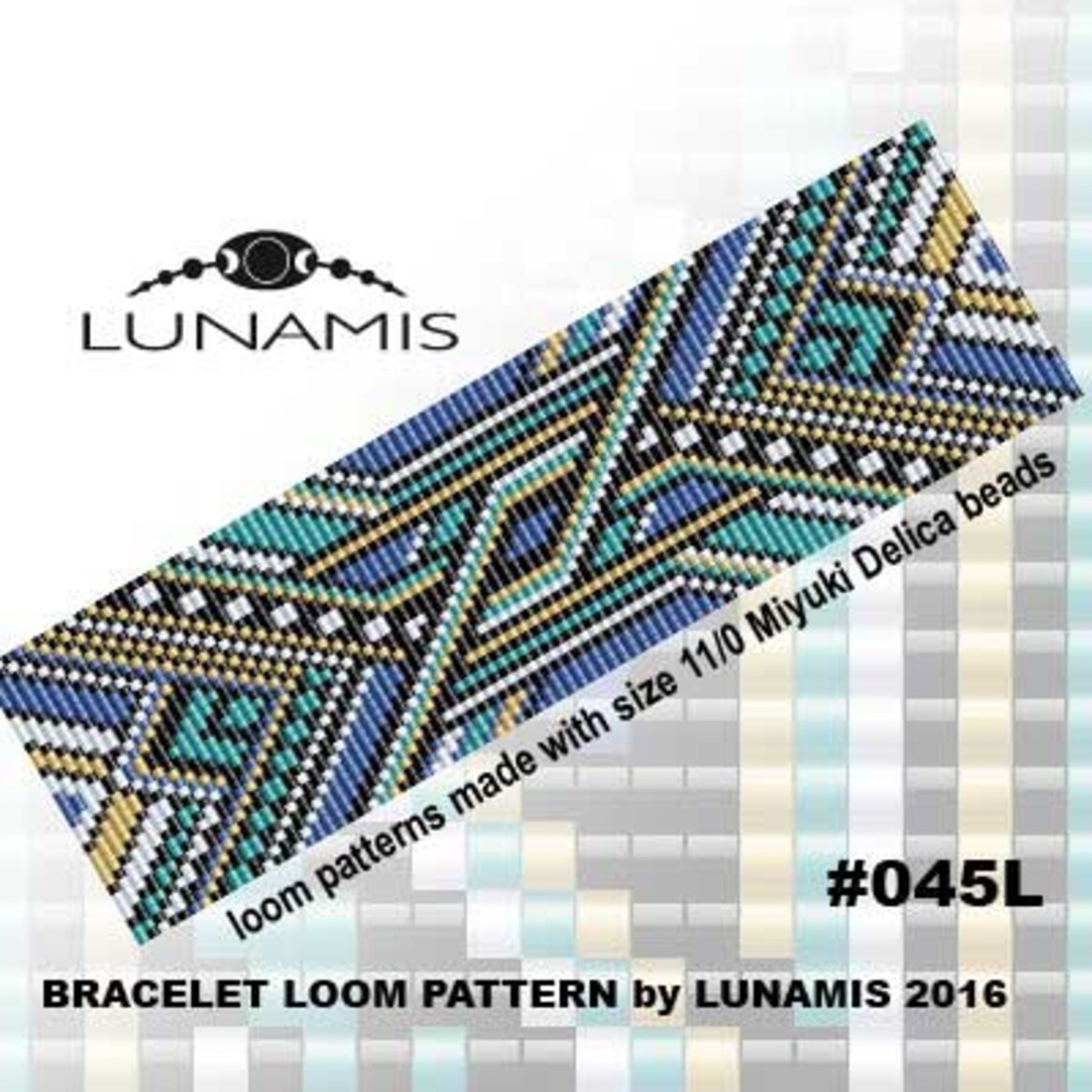 Loom Bracelet Pattern Loom Pattern Square Stitch Pattern - Etsy