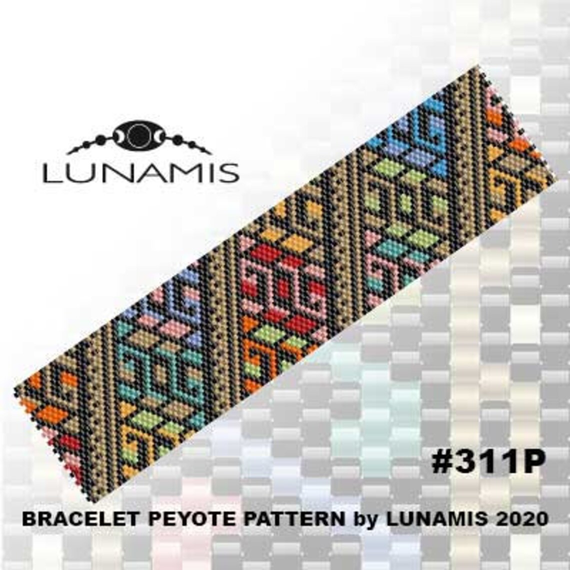Peyote Bracelet Pattern Odd Count Peyote Pattern Stitch - Etsy