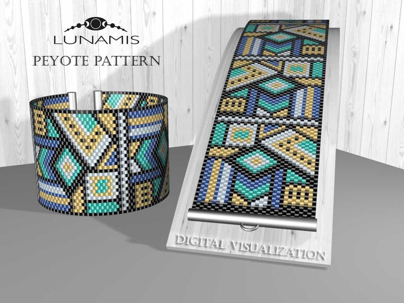 Peyote Bracelet Pattern Odd Count Peyote Pattern Stitch - Etsy