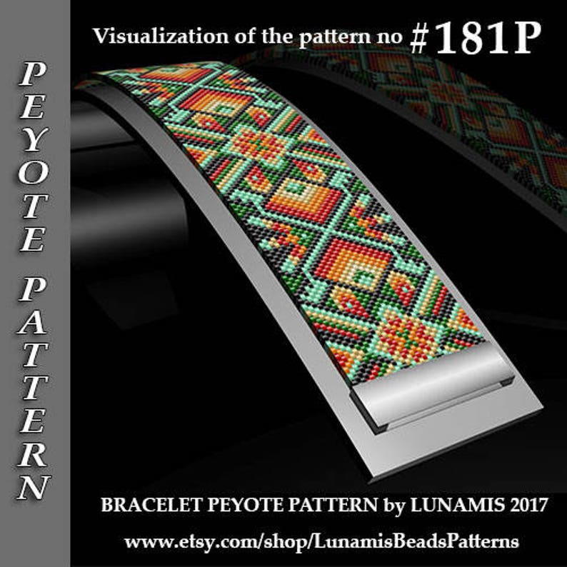 Peyote Bracelet Pattern Odd Count Peyote Pattern Stitch - Etsy