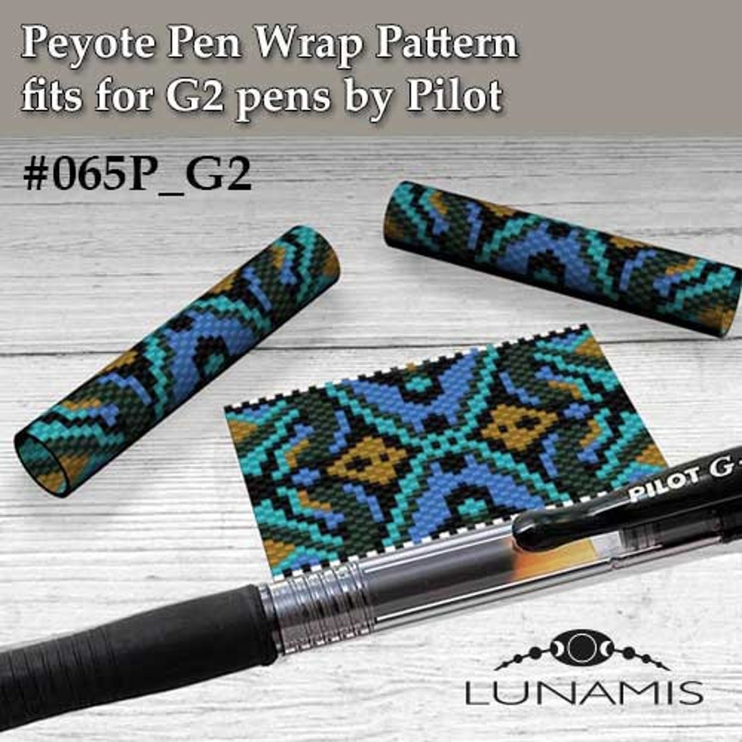 Peyote Pen Cover Patterns, Pattern for G2 Pen by Pilot, Pen Wrap ...