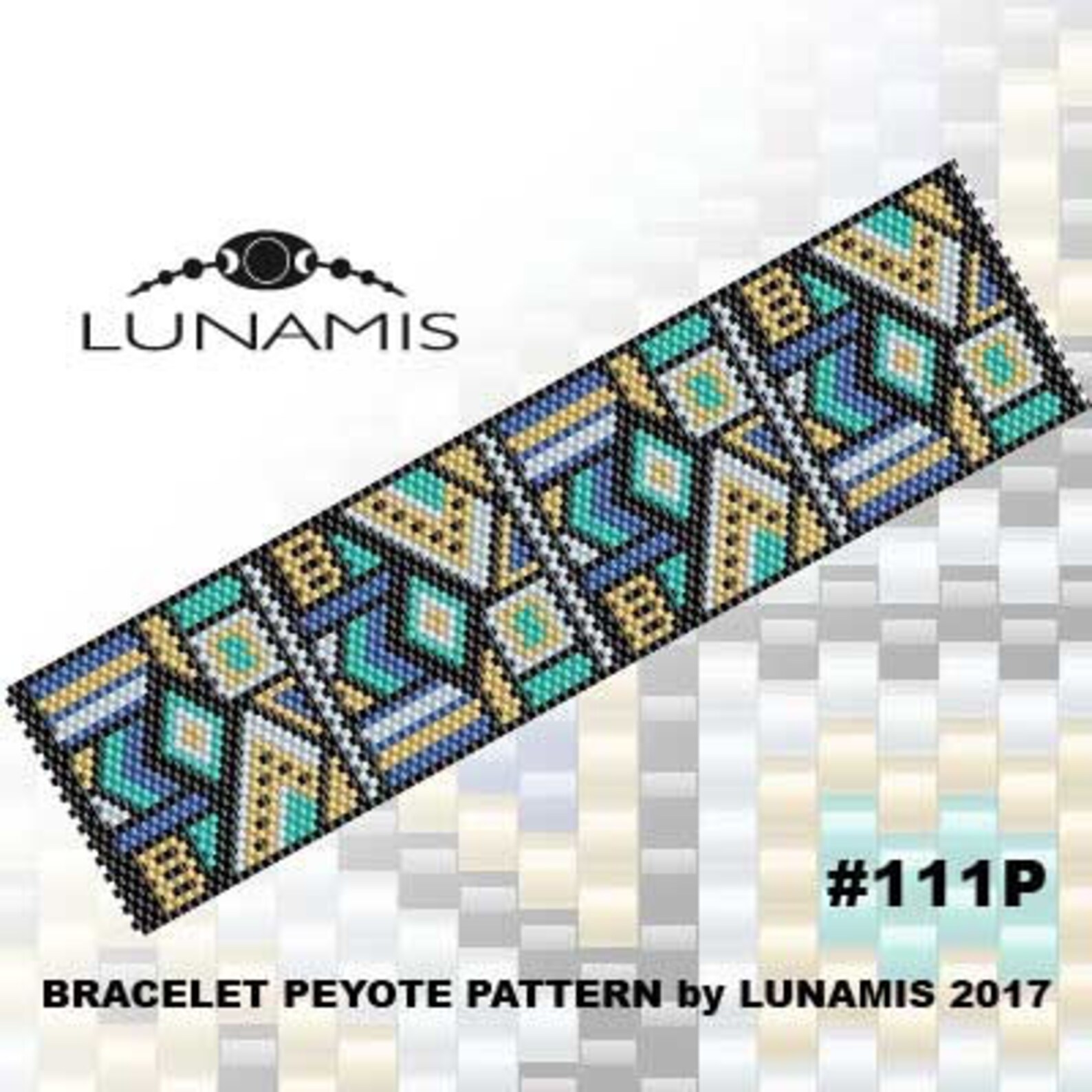 Peyote Bracelet Pattern Odd Count Peyote Pattern Stitch - Etsy