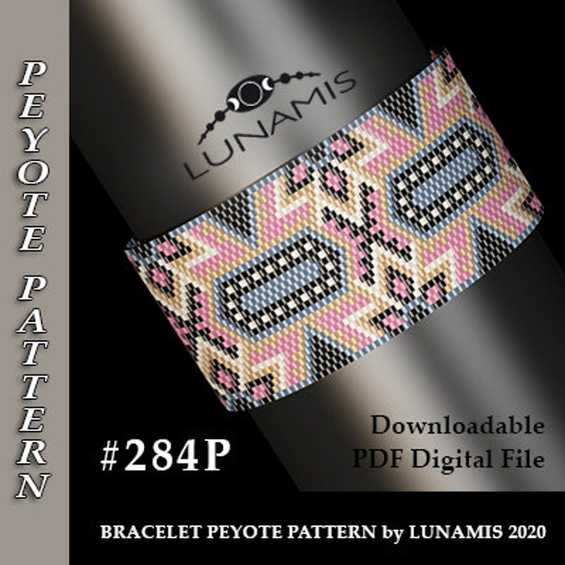 Peyote bracelet pattern odd count peyote pattern stitch | Etsy