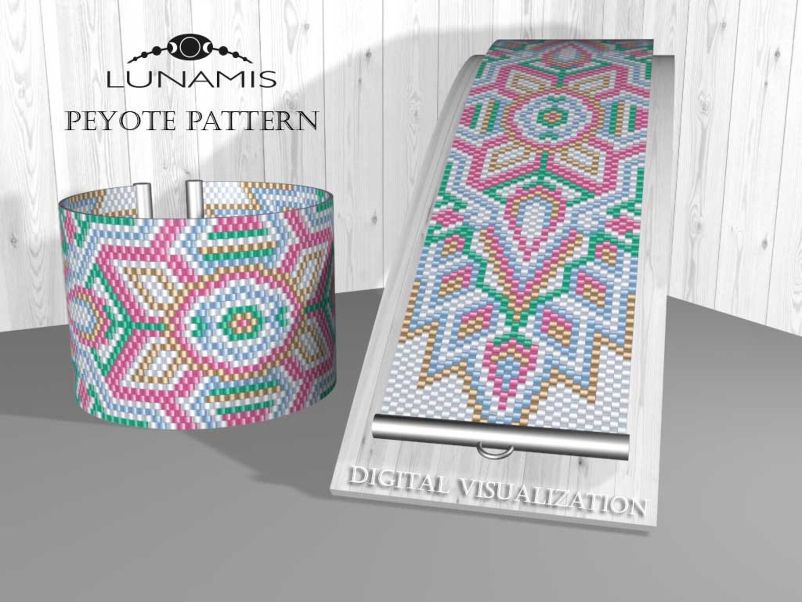 Peyote Bracelet Pattern Bead Pattern Beading Peyote Stitch | Etsy