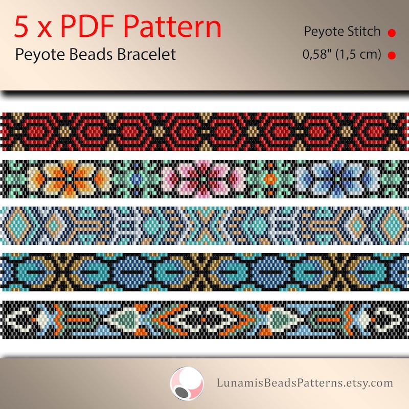 Peyote Bead Patterns - Etsy