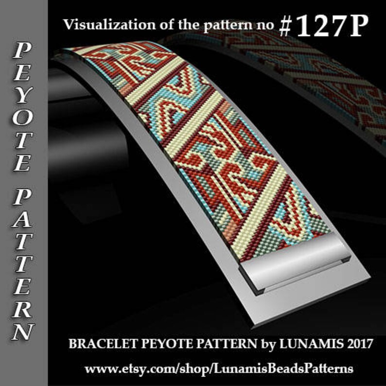 Peyote Bracelet Pattern Even Count Peyote Pattern Stitch - Etsy
