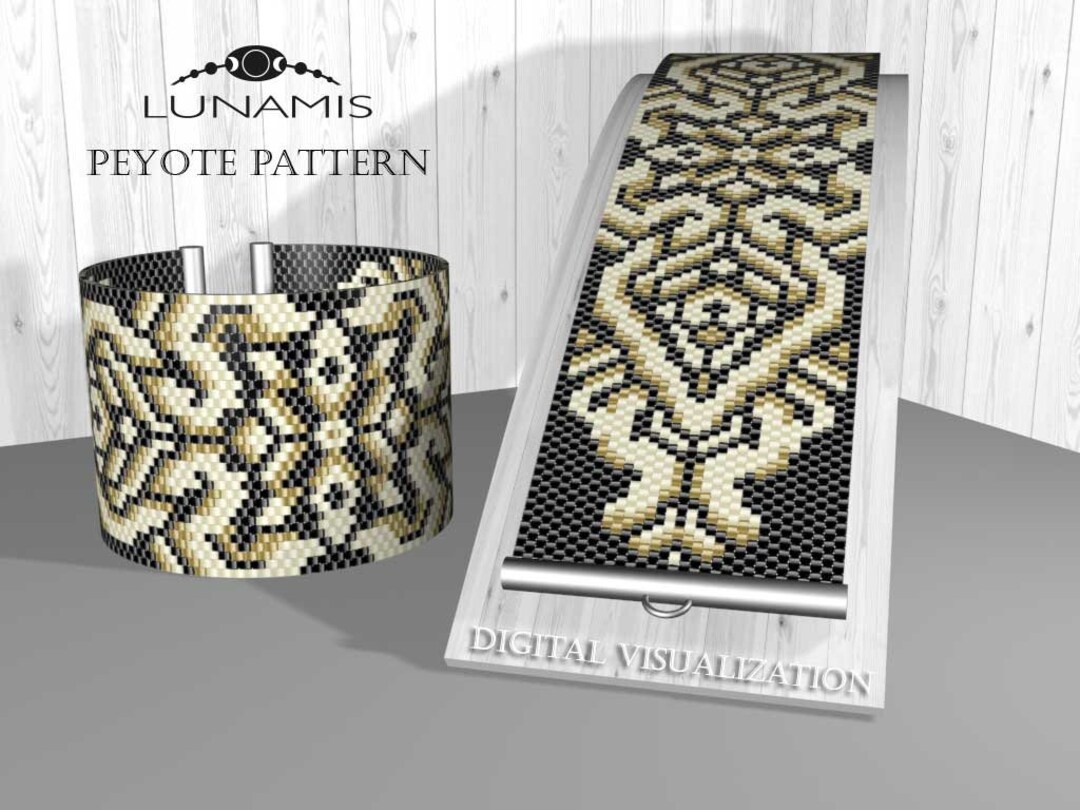 Peyote Bracelet Pattern Odd Count Peyote Pattern Stitch - Etsy