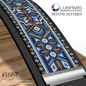 Peyote Bracelet Pattern, Bead Pattern, Beading, Peyote Stitch, Jewelry ...