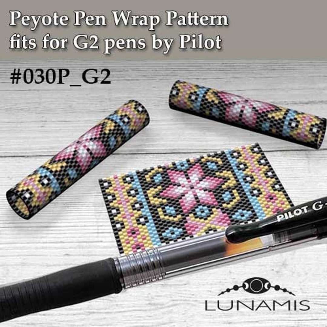 Peyote Pen Cover Patterns, Pattern for G2 Pen by Pilot, Pen Wrap ...
