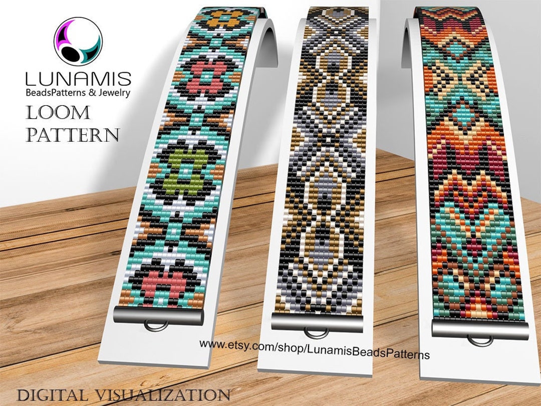 Loom Bracelet Pattern, Loom Pattern, Loom Stitch, Square Stitch Pattern ...