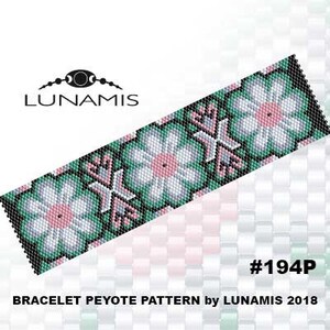 Peyote Bracelet Pattern, Bead Pattern, Beading, Peyote Stitch, Jewelry ...
