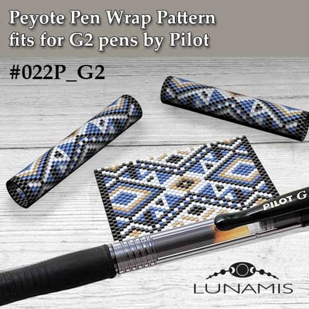 Peyote Pen Cover Patterns, Pattern for G2 Pen by Pilot, Pen Wrap ...