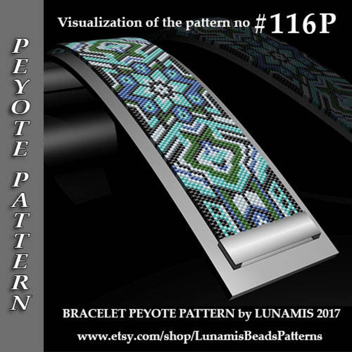 Peyote Bracelet Pattern Odd Count Peyote Pattern Stitch - Etsy
