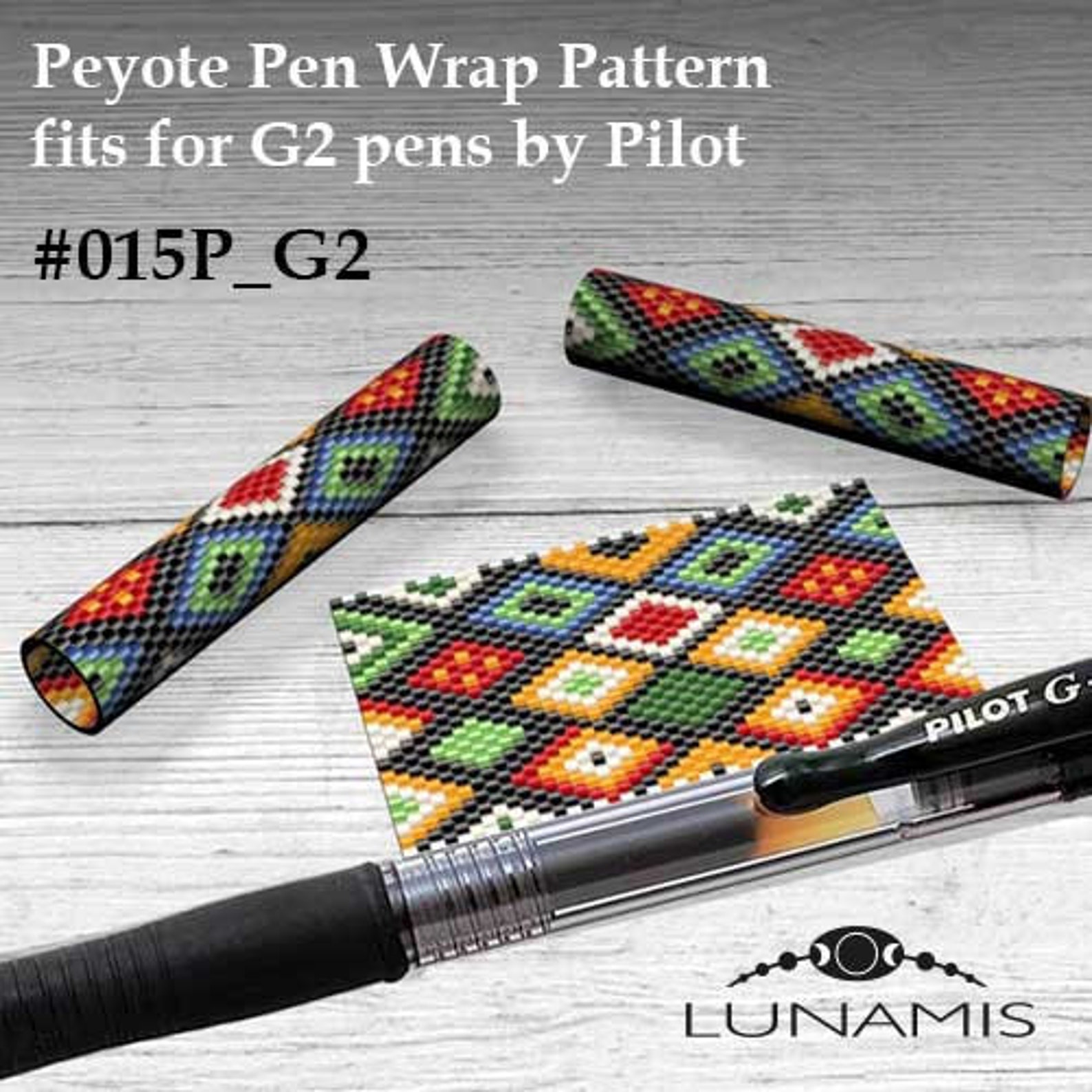 Peyote Pen Cover Patterns Pattern for G2 Pen by Pilot Pen - Etsy