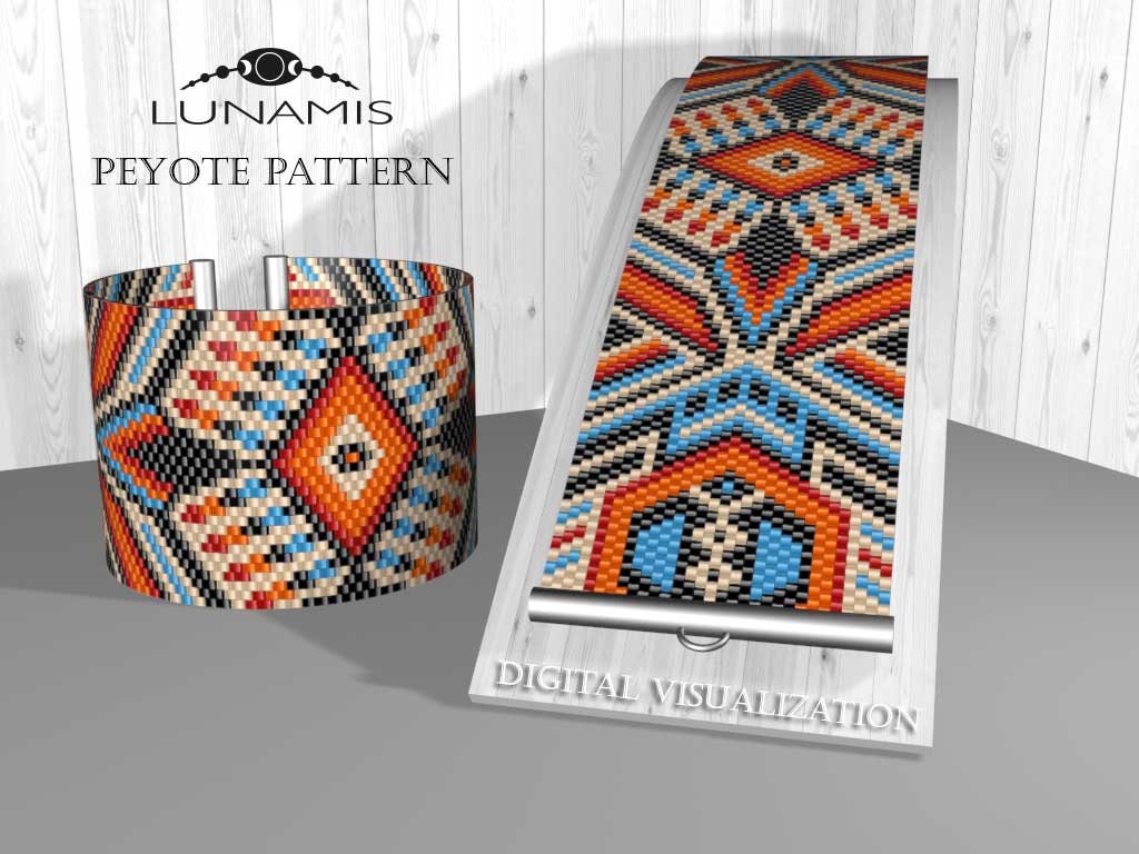 Peyote Bracelet Pattern Odd Count Peyote Pattern Stitch - Etsy