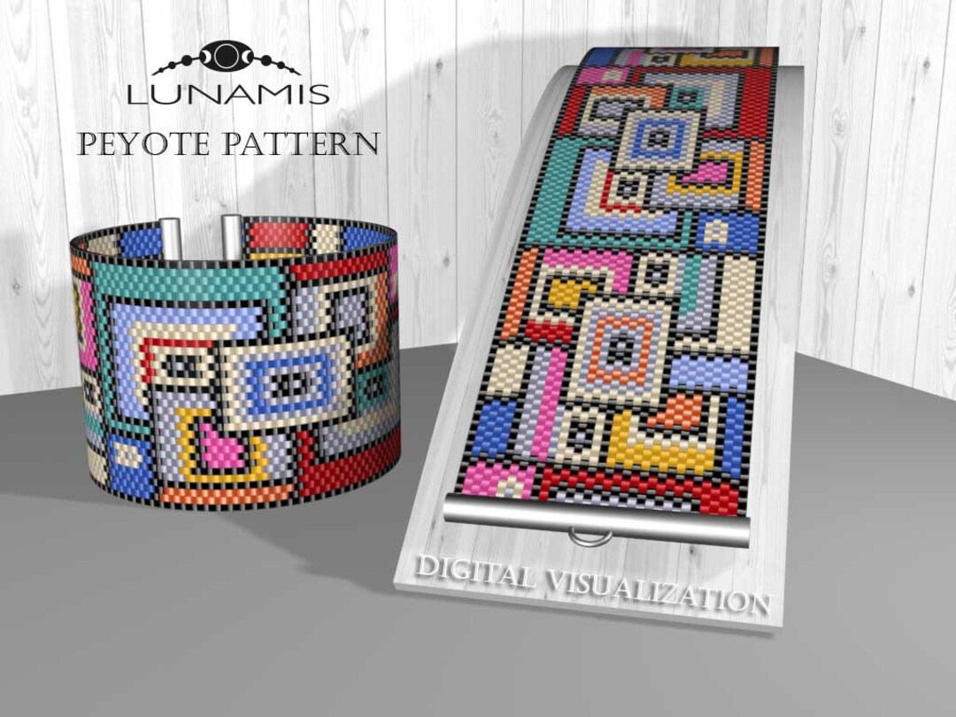 Peyote Bracelet Pattern Odd Count Peyote Pattern Stitch - Etsy