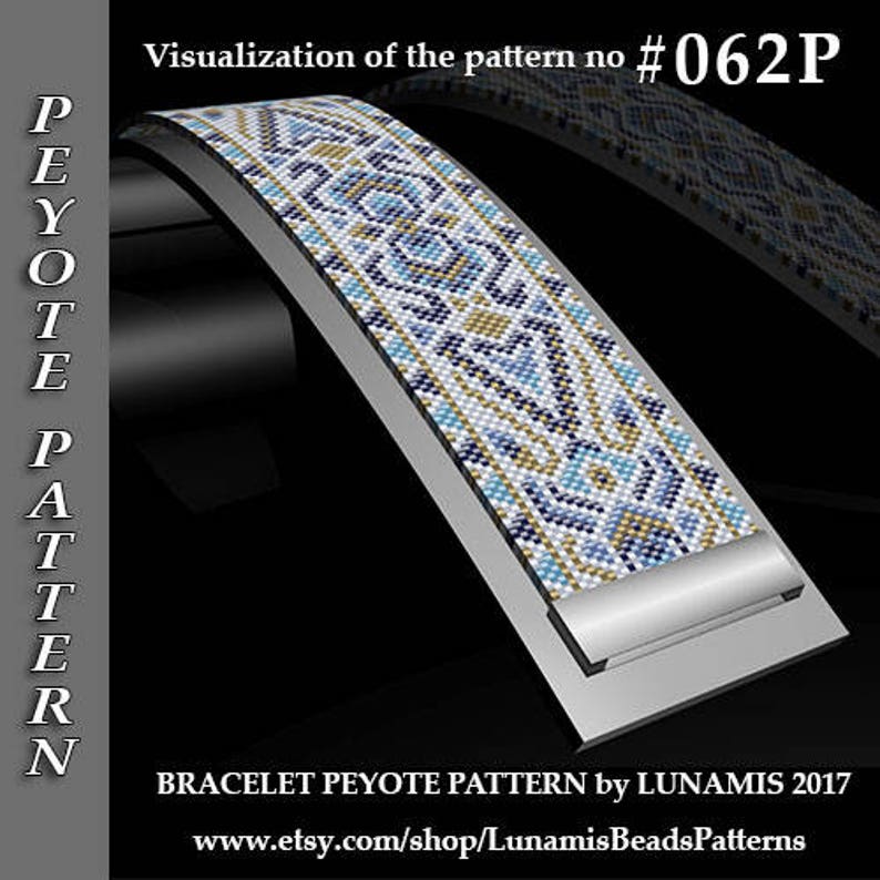 Peyote Bracelet Pattern Odd Count Peyote Pattern Stitch | Etsy