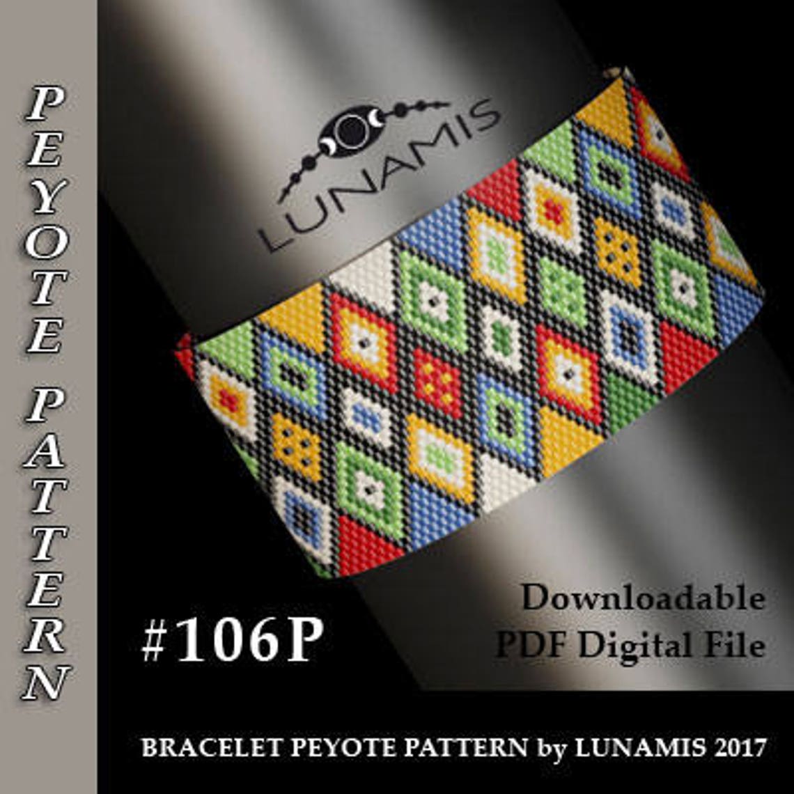 Peyote Bracelet Pattern Even Count Peyote Pattern Stitch - Etsy