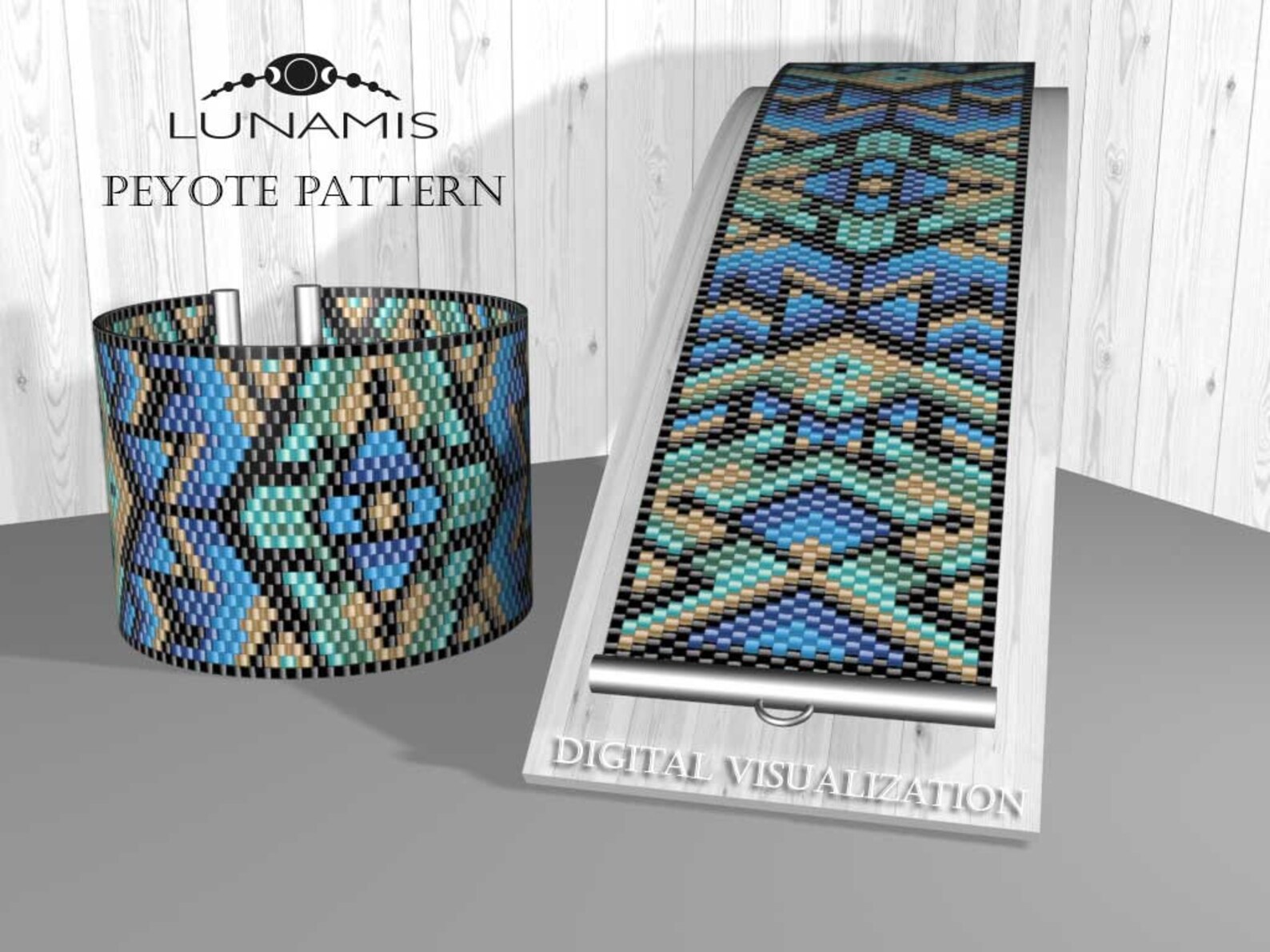 Peyote Bracelet Pattern Odd Count Peyote Pattern Stitch - Etsy