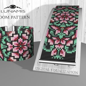 Loom Bracelet Pattern Square Stitch Pattern Bead Cuff Loom - Etsy