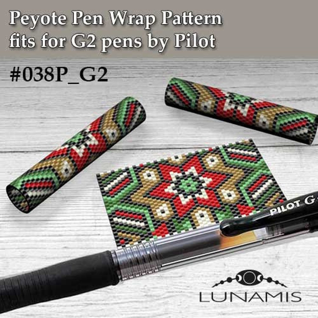 Peyote Pen Cover Patterns Pattern for G2 Pen by Pilot Pen - Etsy